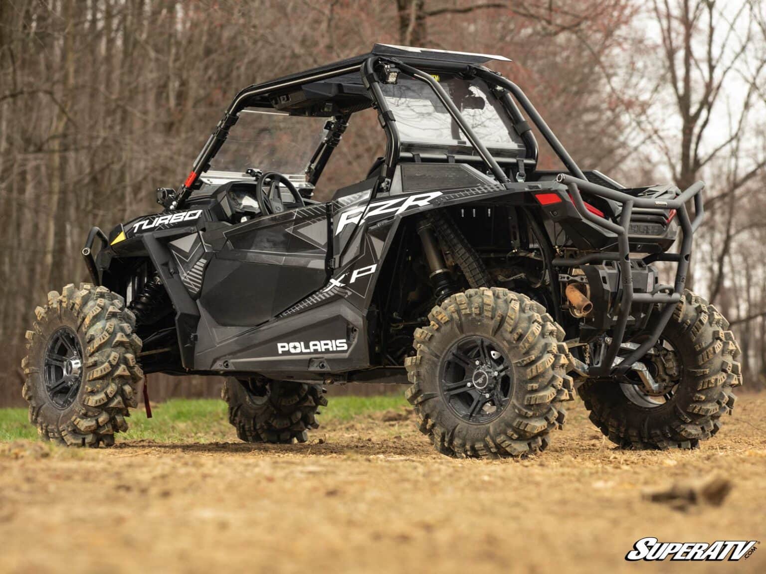 Super ATV Polaris RZR XP Turbo S Rear Bumper with Receiver Hitch - UTV ...